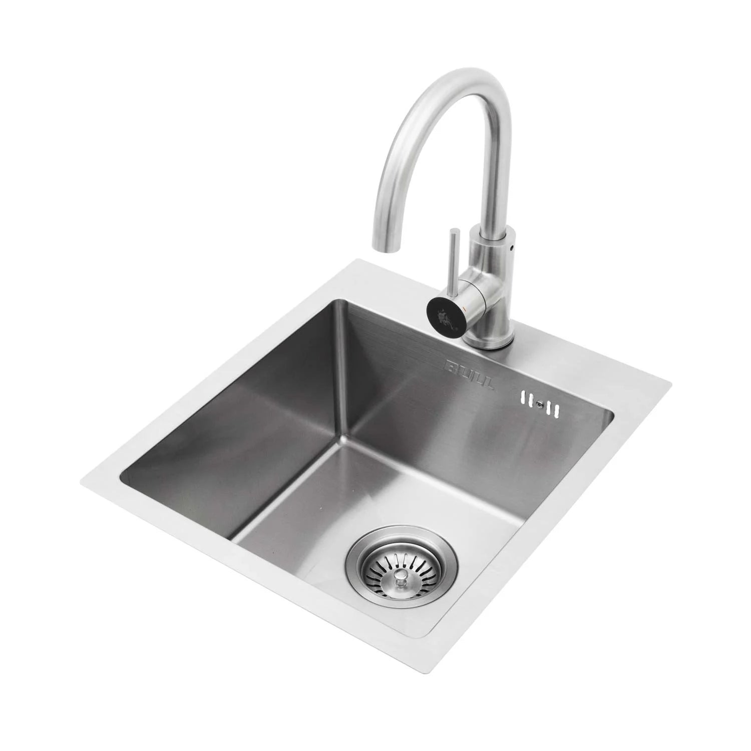 Bull Small Stainless Steel Sink & Taps for a Built In BBQ - Gardenbox.co.uk